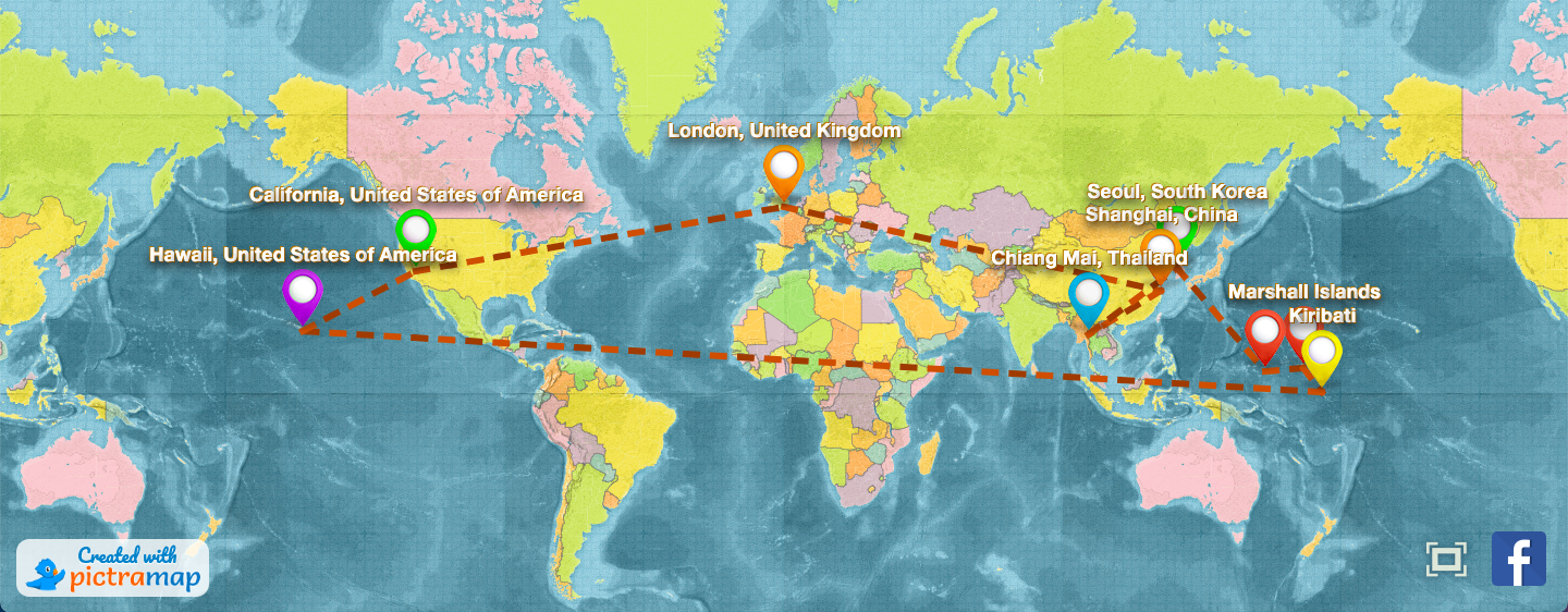 Map of Spring 2024 Trip – Helen the Liege